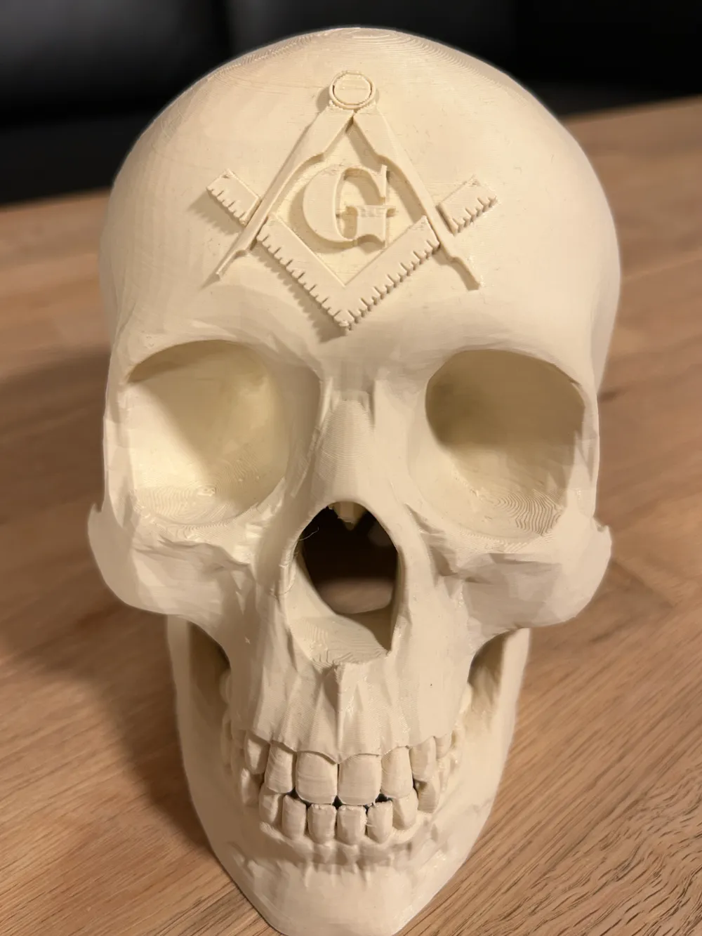 Masonic skull with logo by Peter_D - MakerWorld