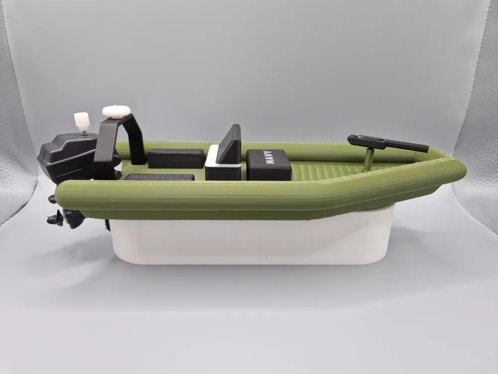Military Inflatable boat for Kit 010 Wind-up Motor - Free 3D Print ...