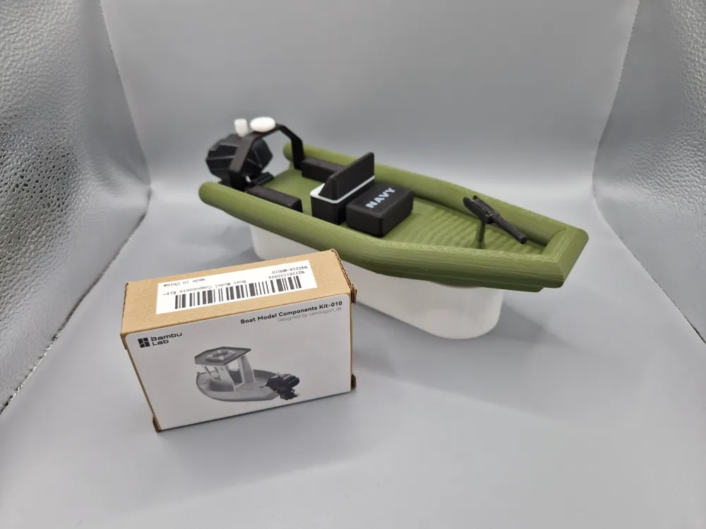 Military Inflatable boat for Kit 010 Wind-up Motor - Free 3D Print ...