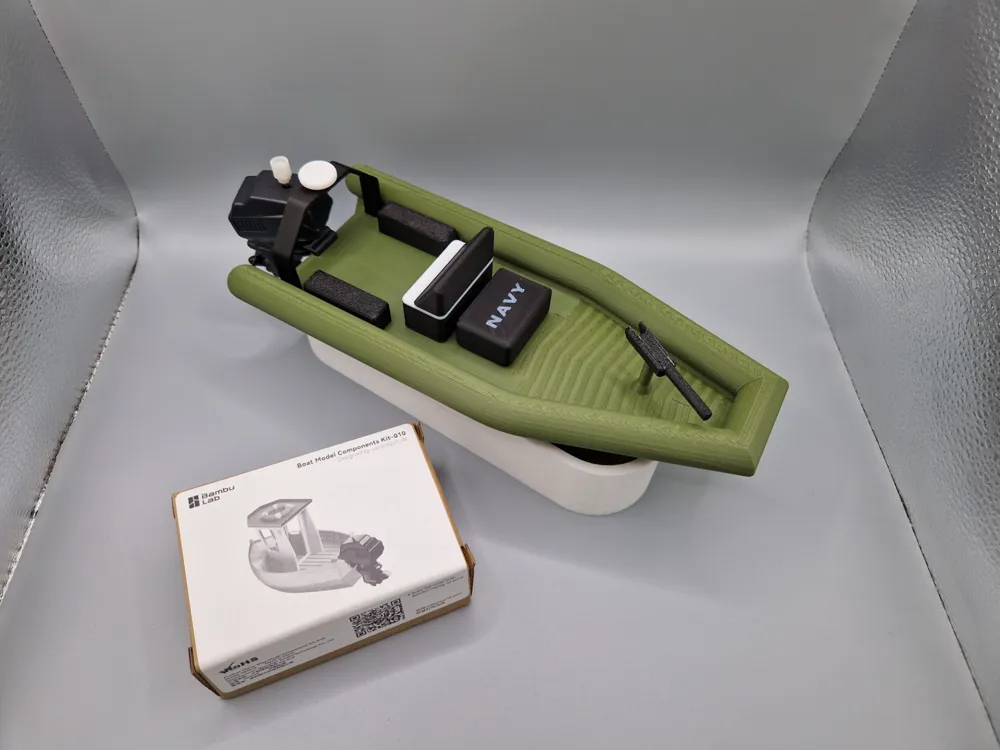 Military Inflatable boat for Kit 010 Wind-up Motor - Free 3D Print ...