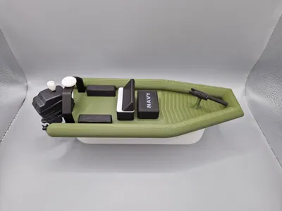 Military Inflatable boat for Kit 010 Wind-up Motor by 3D_WorldDesign ...