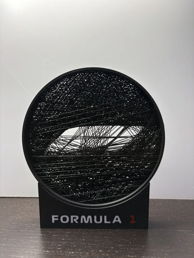 Formula 1 String Art with base - Free 3D Print Model - MakerWorld