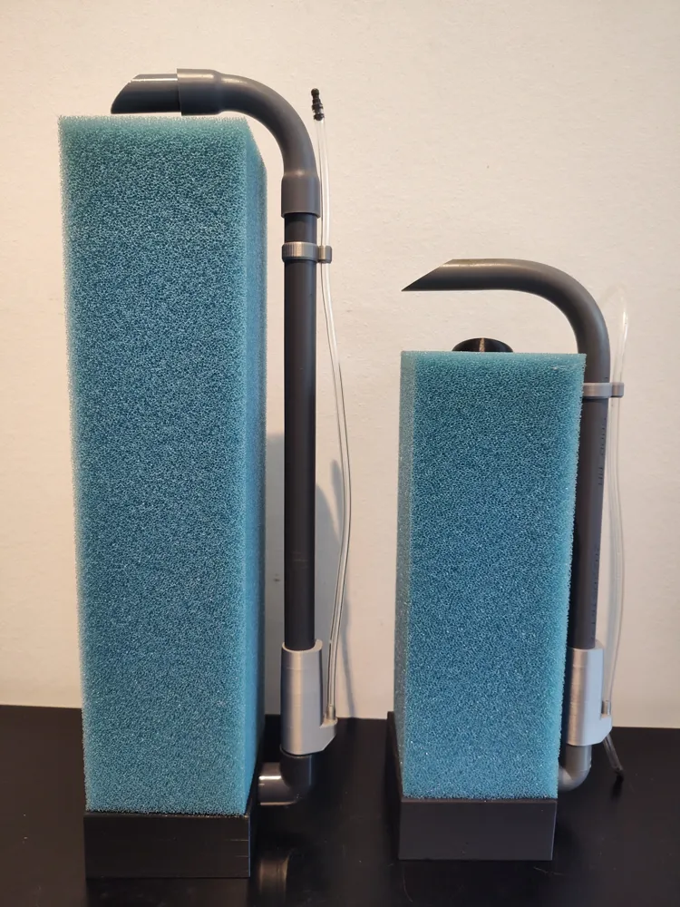 Sponge filter / Cartridge filter for aquarium - Free 3D Print Model ...