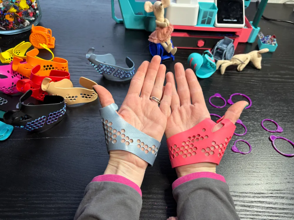 Left Thumb Brace CMC+MCP brace V2 by familieKP MakerWorld: Download ...