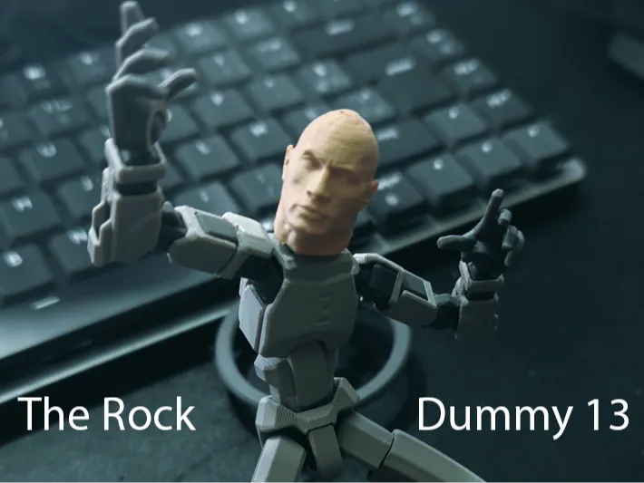Dummy 13 - The Rock Face by Adam - MakerWorld