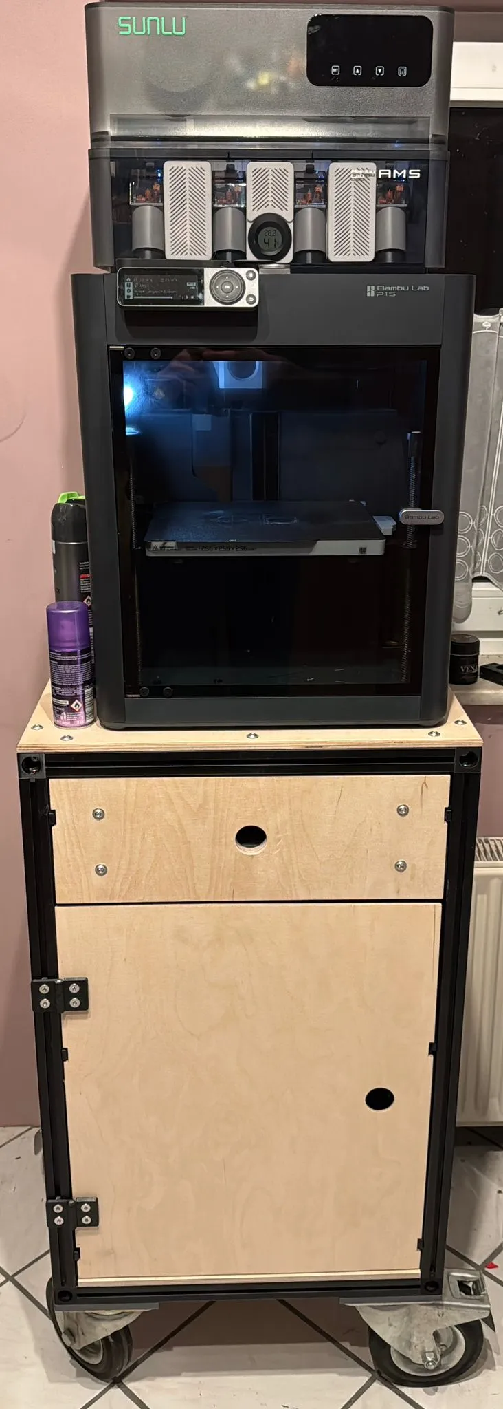 Base Cabinet P1S/P2S 500X500X750mm - Free 3D Print Model - MakerWorld