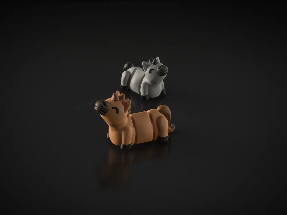 Flexi Horse (+Keychain) by Symbiance MakerWorld: Download Free 3D Models