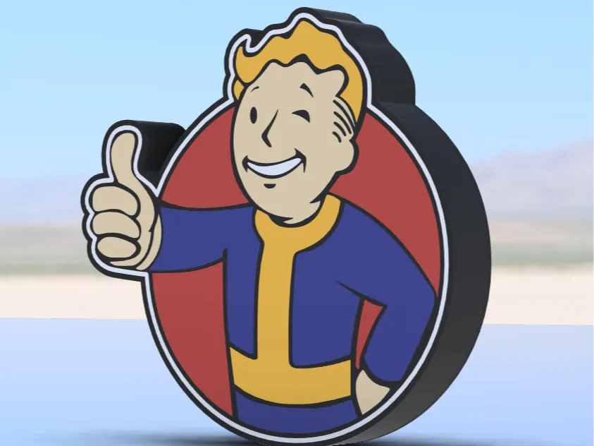 Fallout Vault Boy Light box by Suptand - MakerWorld