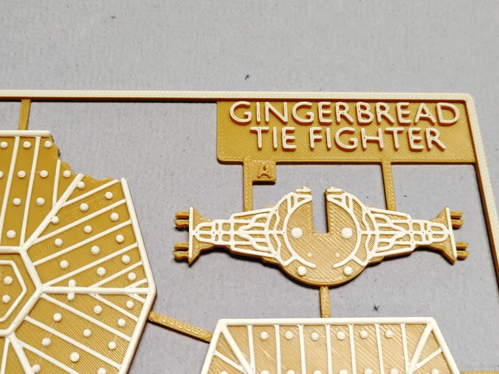 Star Wars Gingerbread TIE Fighter Kit Card - Free 3D Print Model ...