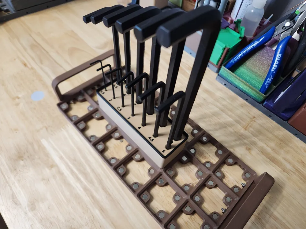 Parametric Gridfinity - Allen Keys & Hex Wrenches - Free 3D Print Model ...