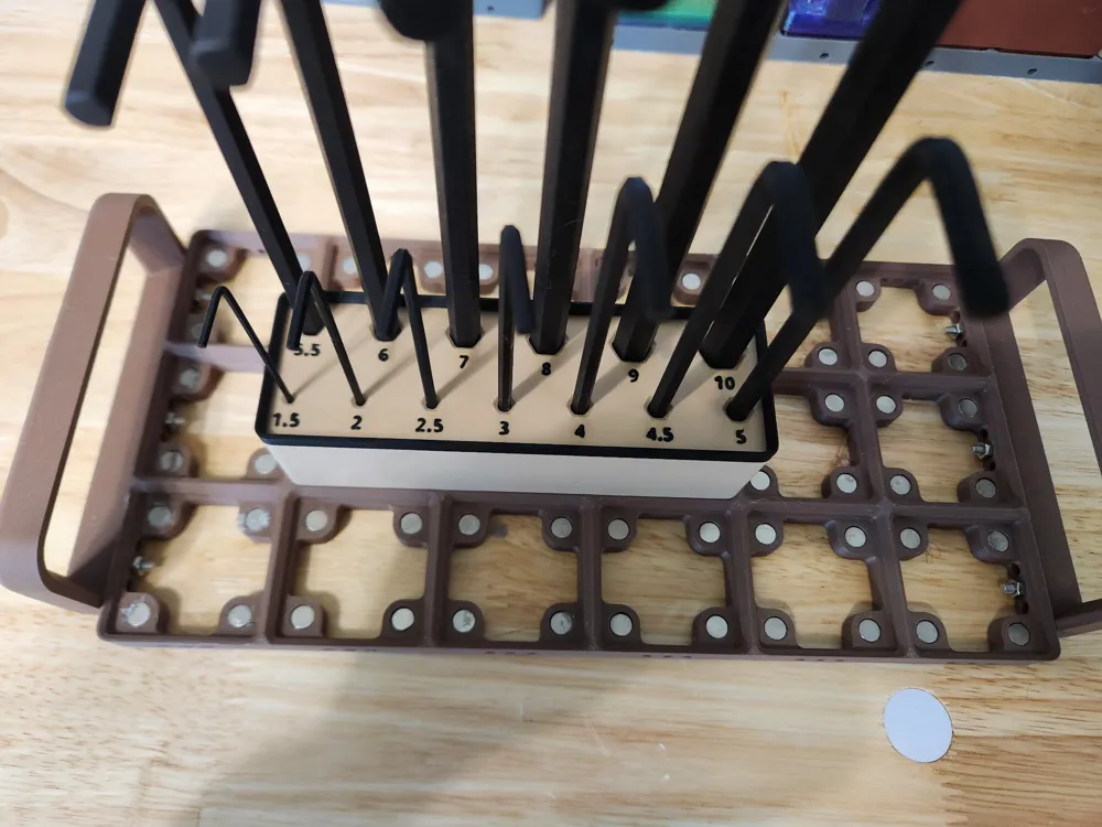 Parametric Gridfinity - Allen Keys & Hex Wrenches - Free 3D Print Model ...