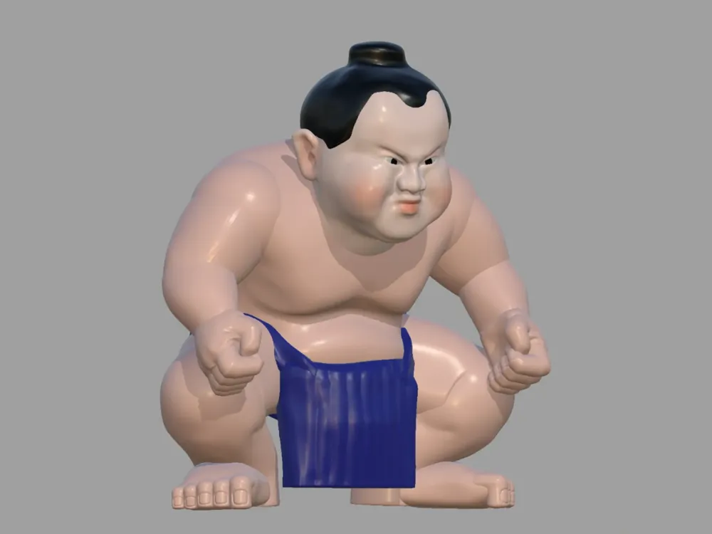 Japanese Sumo Wrestler Figurine by nmw2021 - MakerWorld