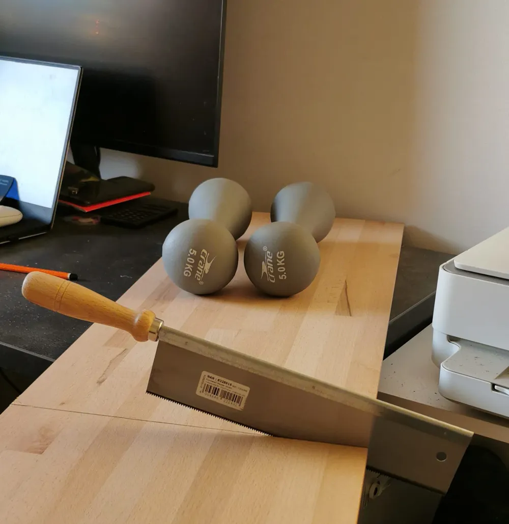 Portable thread Chair / wood + 3D printing by Dunja MakerWorld ...