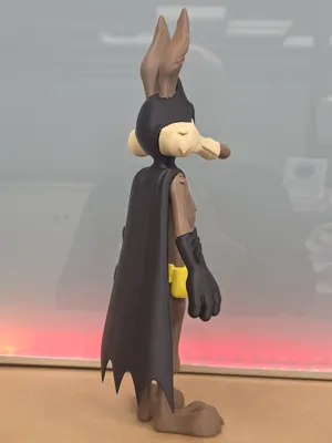 Wile E. Coyote as Batman / NO AMS - Free 3D Print Model - MakerWorld
