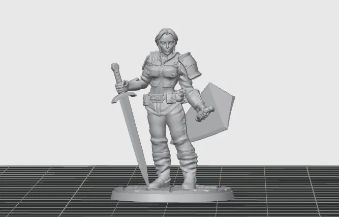 Female Human Fighter by SaySimonSez - MakerWorld