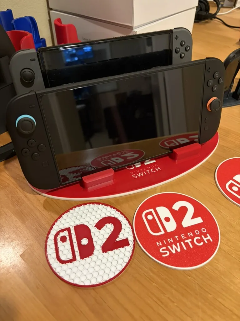 Two Tier Nintendo Switch Stand - OG and Switch 2 by nerdtalker ...