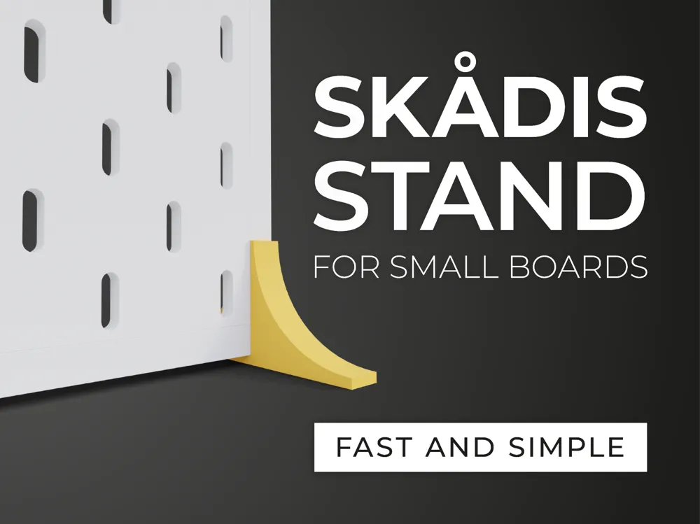 IKEA Skadis stand for small boards - Free 3D Print Model - MakerWorld