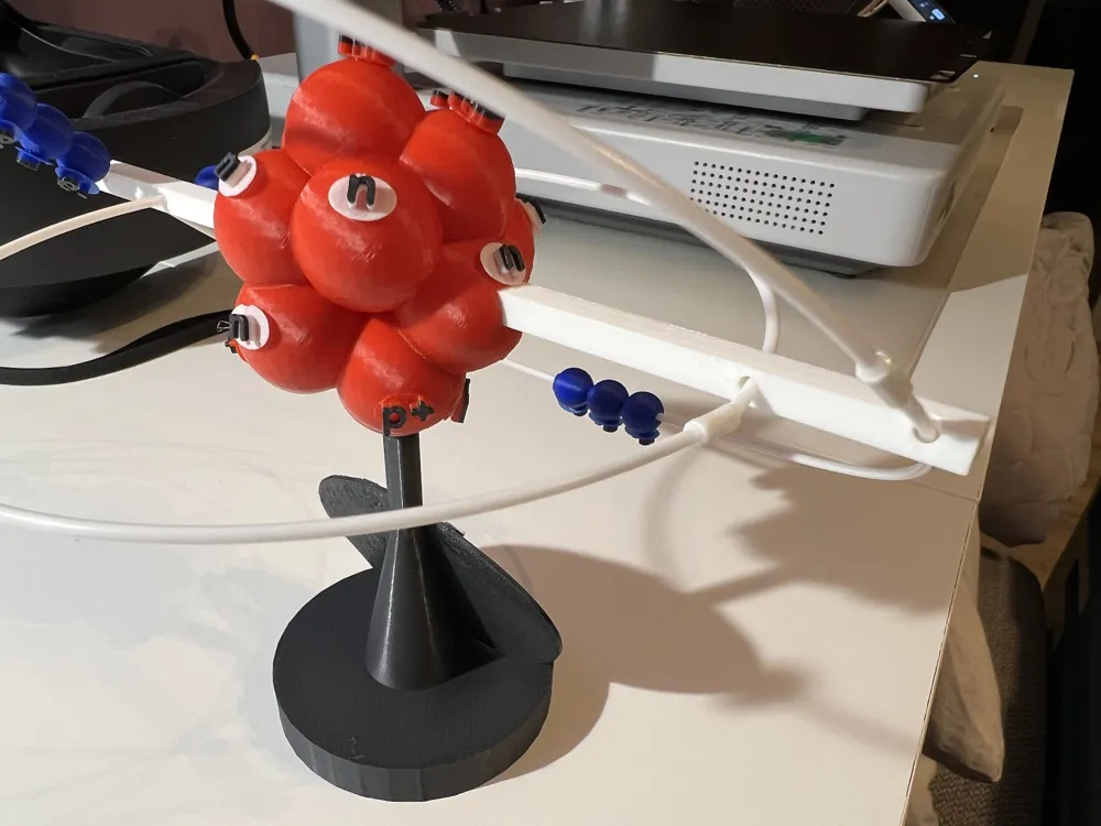 Oxygen Atom model with labels Remixed by mb_yanuszka MakerWorld ...