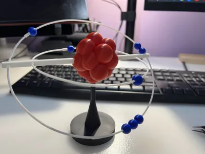 Oxygen Atom model with labels Remixed by mb_yanuszka MakerWorld ...