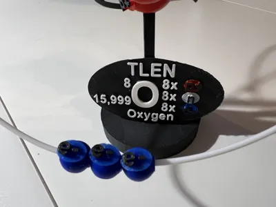 Oxygen Atom model with labels Remixed by mb_yanuszka MakerWorld ...