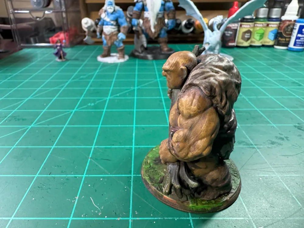 Hill Giant with tree club: DnD D&D Pathfinder Mini - Free 3D Print ...