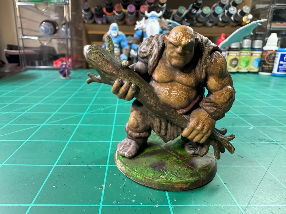 Hill Giant with tree club: DnD D&D Pathfinder Mini - Free 3D Print ...