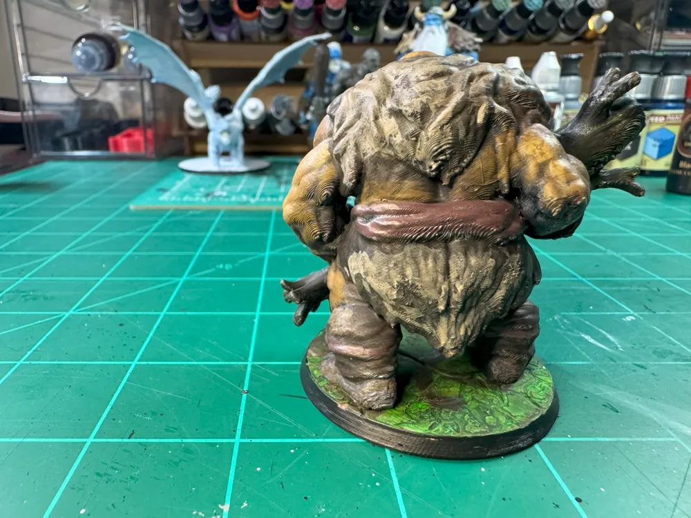 Hill Giant with tree club: DnD D&D Pathfinder Mini - Free 3D Print ...