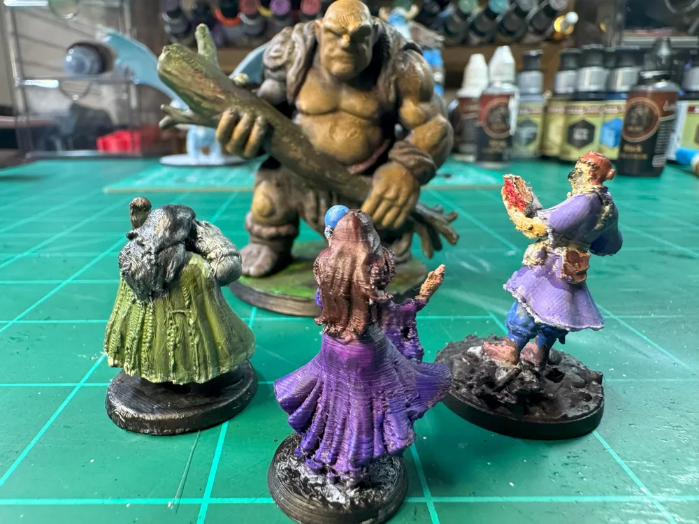 Hill Giant with tree club: DnD D&D Pathfinder Mini - Free 3D Print ...