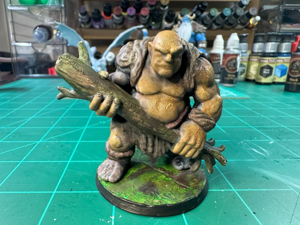 Hill Giant with tree club: DnD D&D Pathfinder Mini - Free 3D Print ...