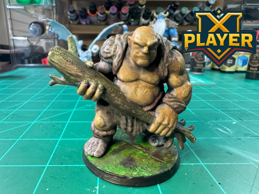 Hill Giant with tree club: DnD D&D Pathfinder Mini - Free 3D Print ...