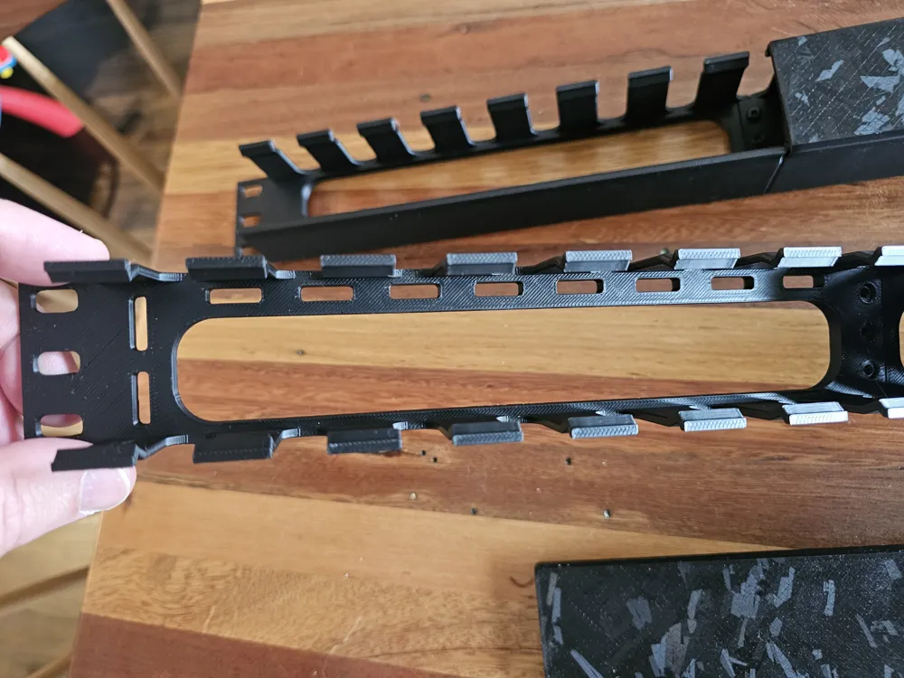 19in Server Rack Mount Cable Finger Basket Channel - Free 3D Print ...