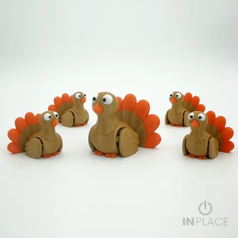 Cute Turkey Articulated - Free 3D Print Model - MakerWorld