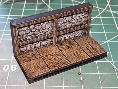 OpenForge Wooden Wall Tiles (Stone) - Free 3D Print Model - MakerWorld