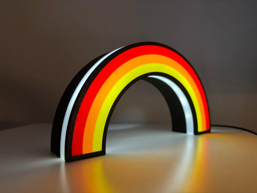 Kids Rainbow lightbox by Tinker Link MakerWorld: Download Free 3D Models