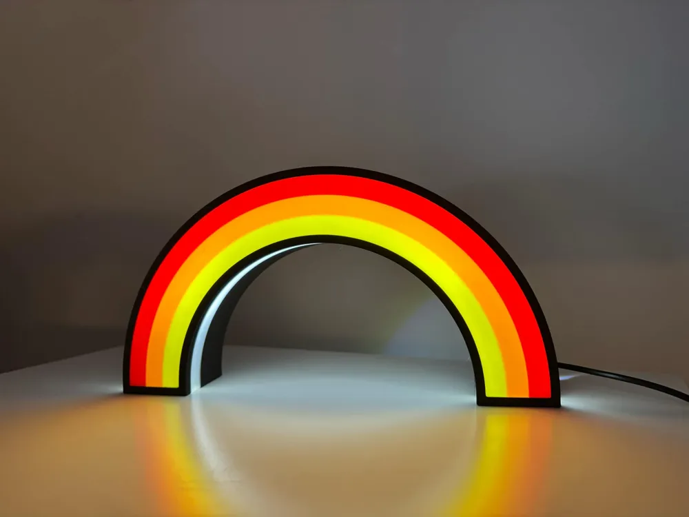 Kids Rainbow lightbox by Tinker Link MakerWorld: Download Free 3D Models