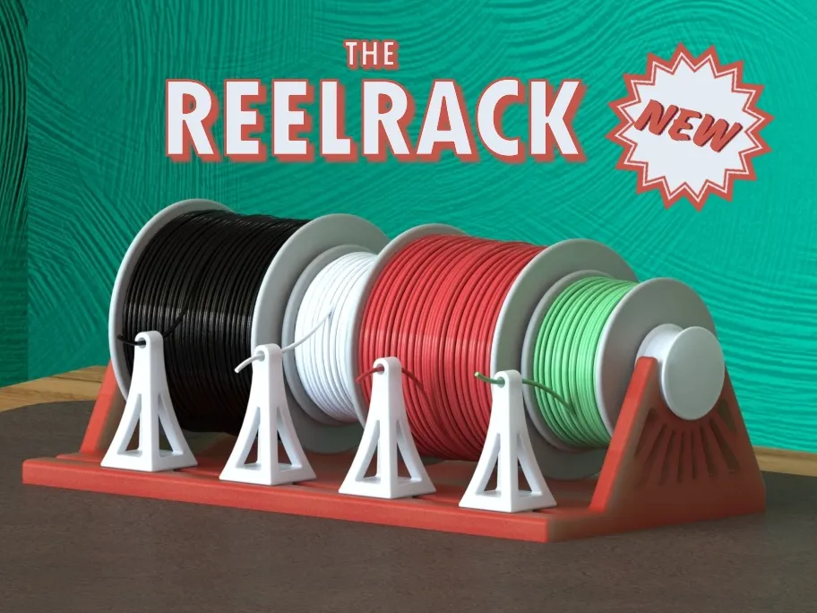 The ReelRack ~ Wire Spool Holder by Charleston 3D Studio MakerWorld ...