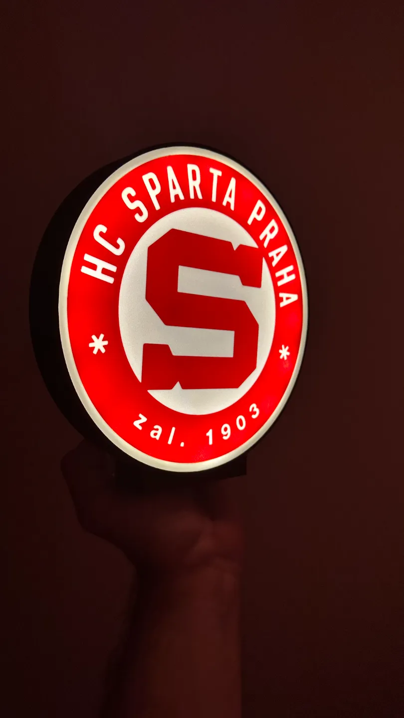 HC SPARTA PRAHA LED LIGHTBOX by MICHAL_3Dtisk - MakerWorld
