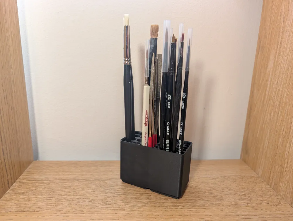Gridfinity Miniatures Paint Brush Holder by VerifiablyMrWonka ...