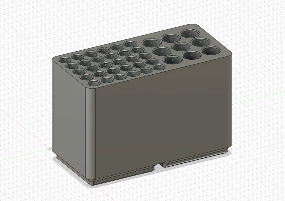 Gridfinity Miniatures Paint Brush Holder by VerifiablyMrWonka - MakerWorld