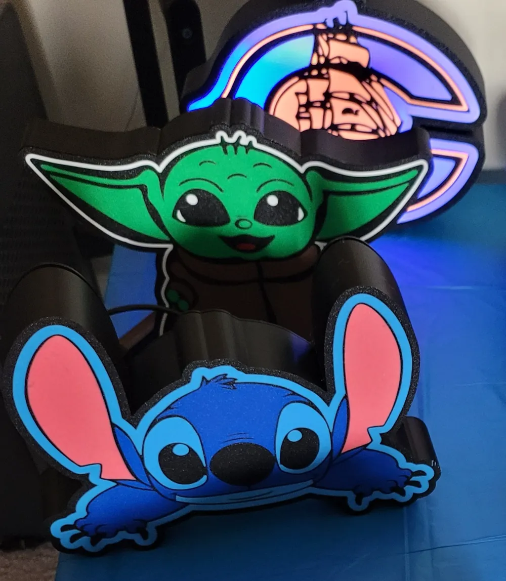 Grogu Lightbox by im1badmf - MakerWorld