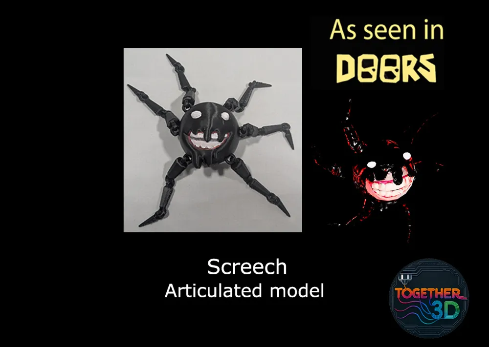 Screech from Doors (Roblox) - articulated by Together 3D MakerWorld ...