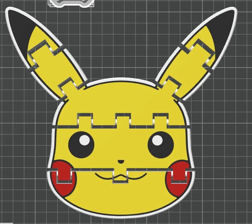 Pikachu Articulated Flexi face - Free 3D Print Model - MakerWorld