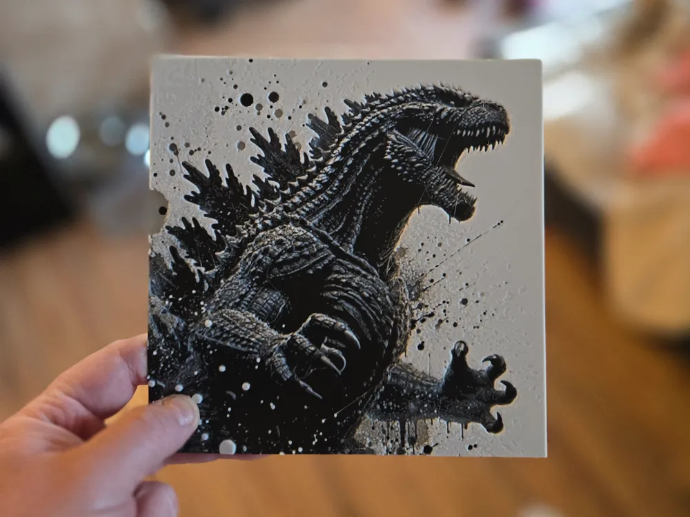 Graffiti Godzilla Hueforge by 3Ree Printing MakerWorld: Download Free ...