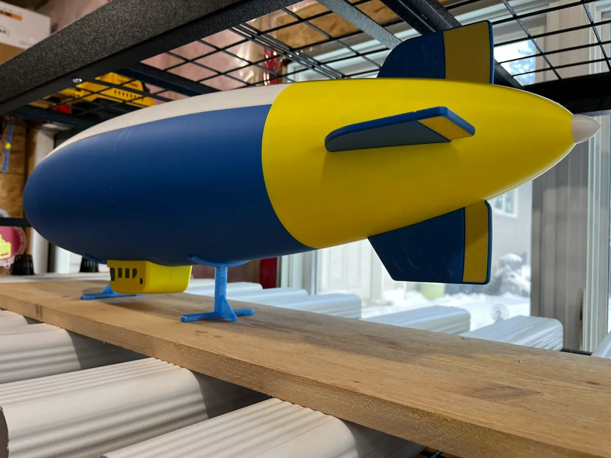 Goodyear Blimp HO Train Scale 1:87 - Free 3D Print Model - MakerWorld