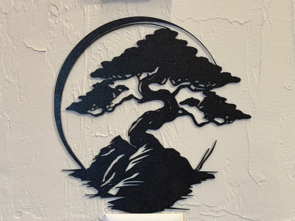 Bonsai 2d wall art - Free 3D Print Model - MakerWorld