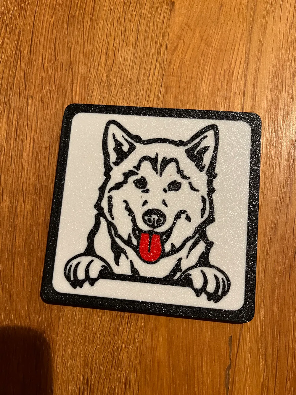Peeking Dog Coaster Set 4 by Scubafan - MakerWorld
