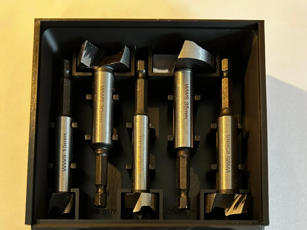 PARKSIDE Forstner drill bit storage box - Free 3D Print Model - MakerWorld