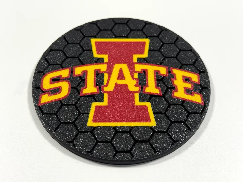 Iowa State Cyclones Hex Coaster by Viper7Gamer MakerWorld: Download ...