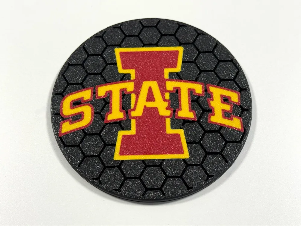 Iowa State Cyclones Hex Coaster by Viper7Gamer MakerWorld: Download ...