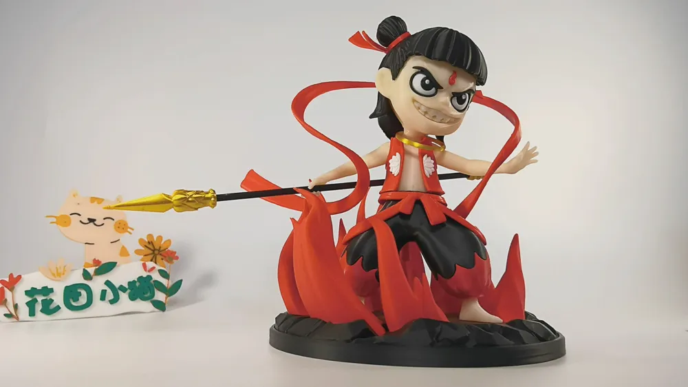 Nezha Figurine from Ne Zha, the Devil Child, Disassembled and Assembled ...
